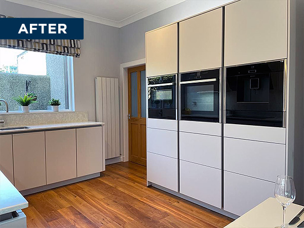 Nobilia Handleless Kitchen In Satin Grey In Fittie, Aberdeen by Bon ...