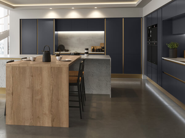Sutton Kitchen | Silk Finish Handleless Kitchen from Bon Accord Kitchens